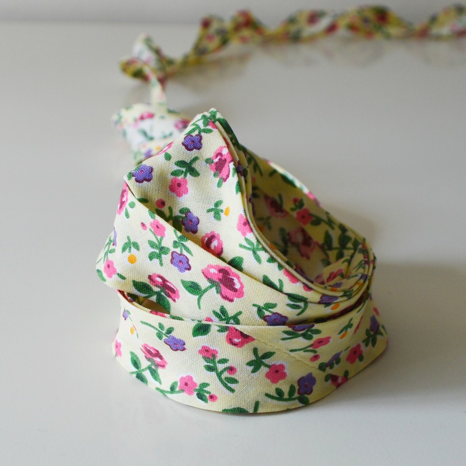 Patterned Floral 25mm Cotton Bias Binding Tape Quilting Edging Bunting ...