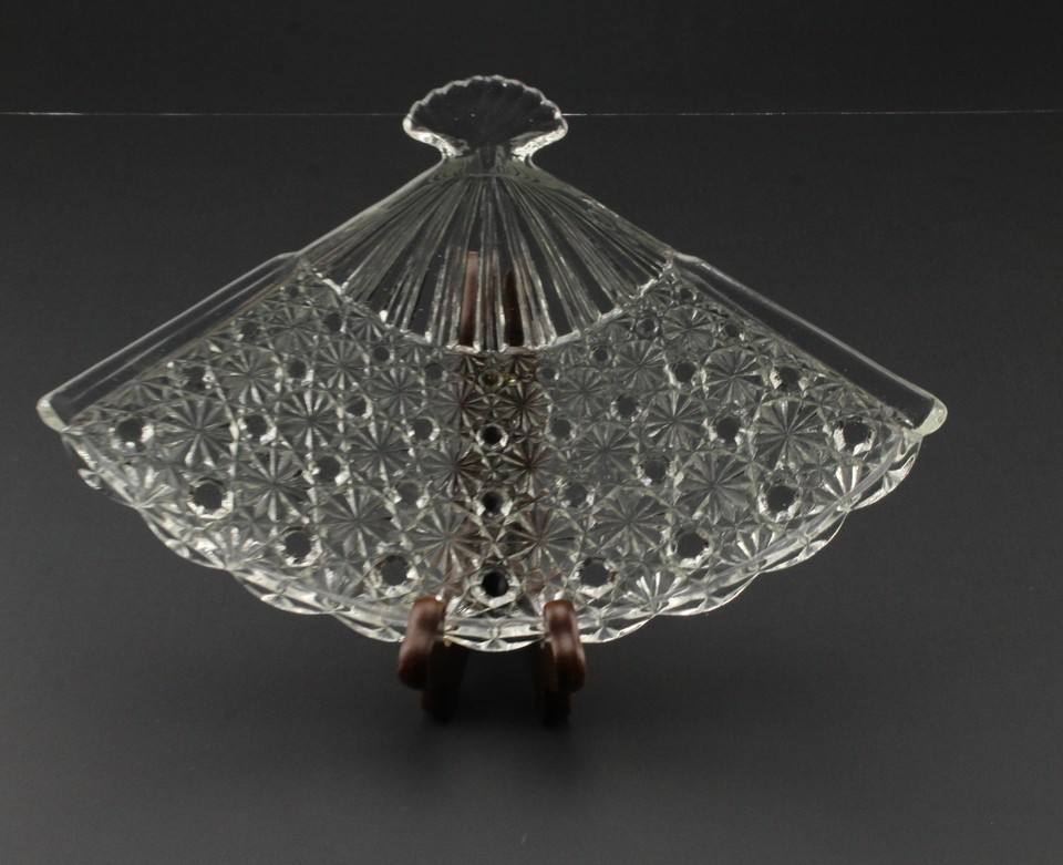 Avon Glass Ornate Japanese Style Fan Soap Trinket Perfume Tray | eBay