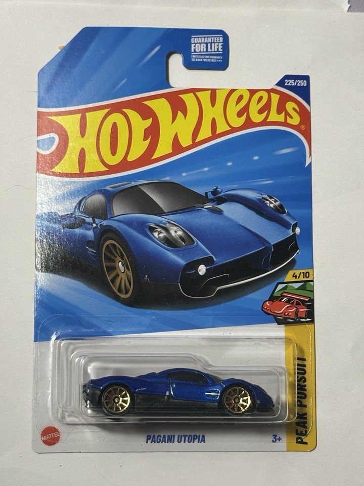 Hot Wheels 2025 Blue Pagani Utopia 225/250 Peak Pursuit 4/10 N Case | eBay