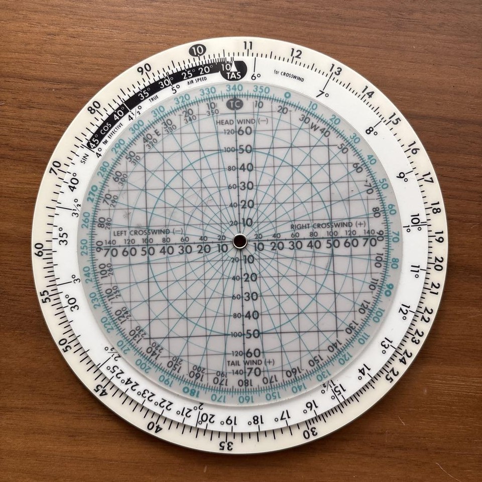 Cr-3 Flight Computer Navigation Calculator Pilot Supplies Aviation Tool ...