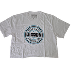 Dixxon Crop Top Womens M White Sturgis Tiffany Ride Fast Short Sleeve ...