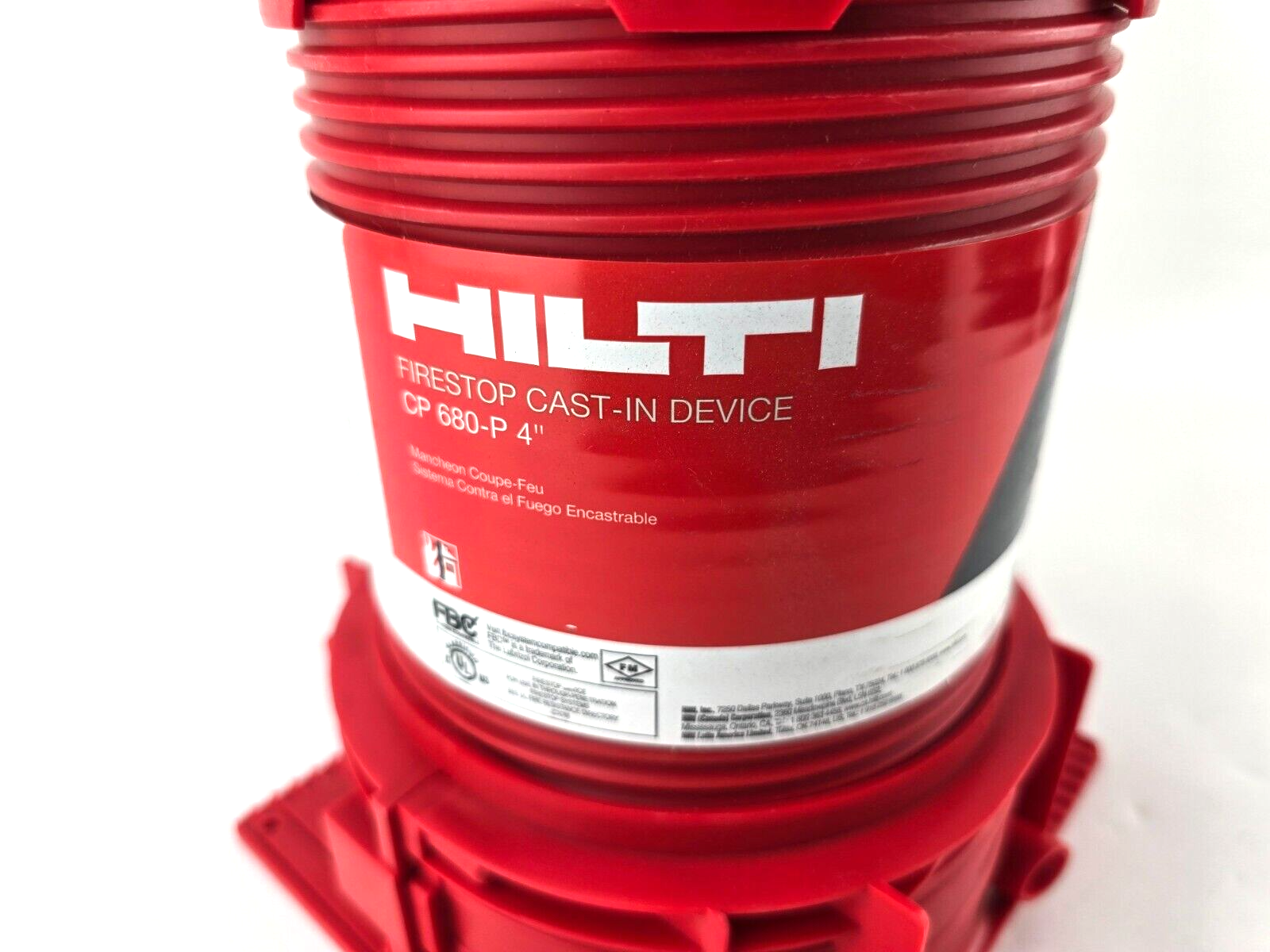 CP680-P HILTI 4" Cast-in Firestop SLEEVE Device for Pipes | eBay