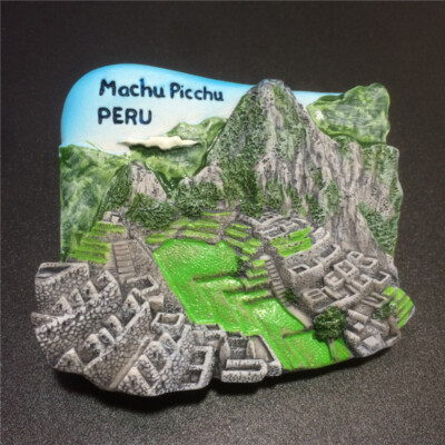 Machu Picchu Ruins Tourist Souvenir Peru Resin Fridge Magnet | eBay