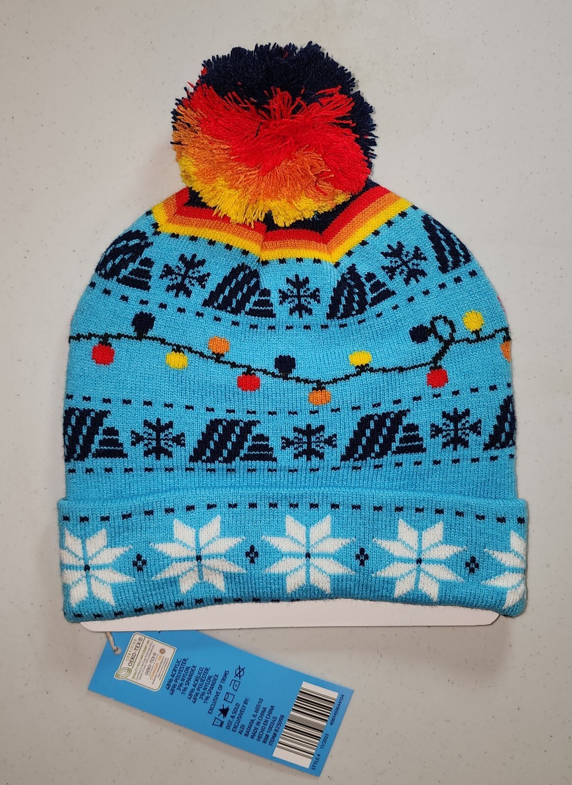 Aldi Gear Holiday Winter Beanie Hats 2023. 2 Styles! 3 Light Blue, 6 ...