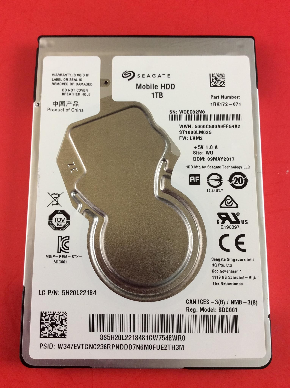 SEAGATE ST1000LM035 1TB 5400RPM 128MB 缓存硬盘1RK172-071 F/W LVM2 NT* | eBay