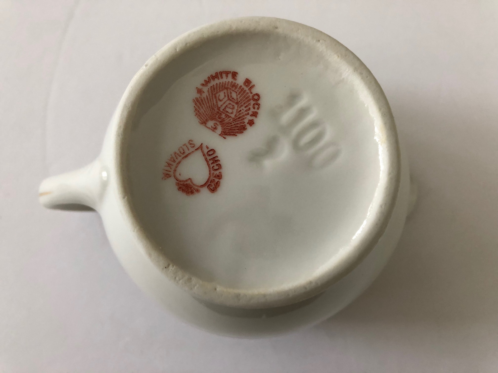 White Block China 7516 Yellow, Gold, Blue, Diamond - CREAMER | eBay ...