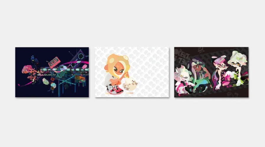 Splatoon 2 & 3 Graffiti Sticker & Postcards Set Nintendo Store Points ...