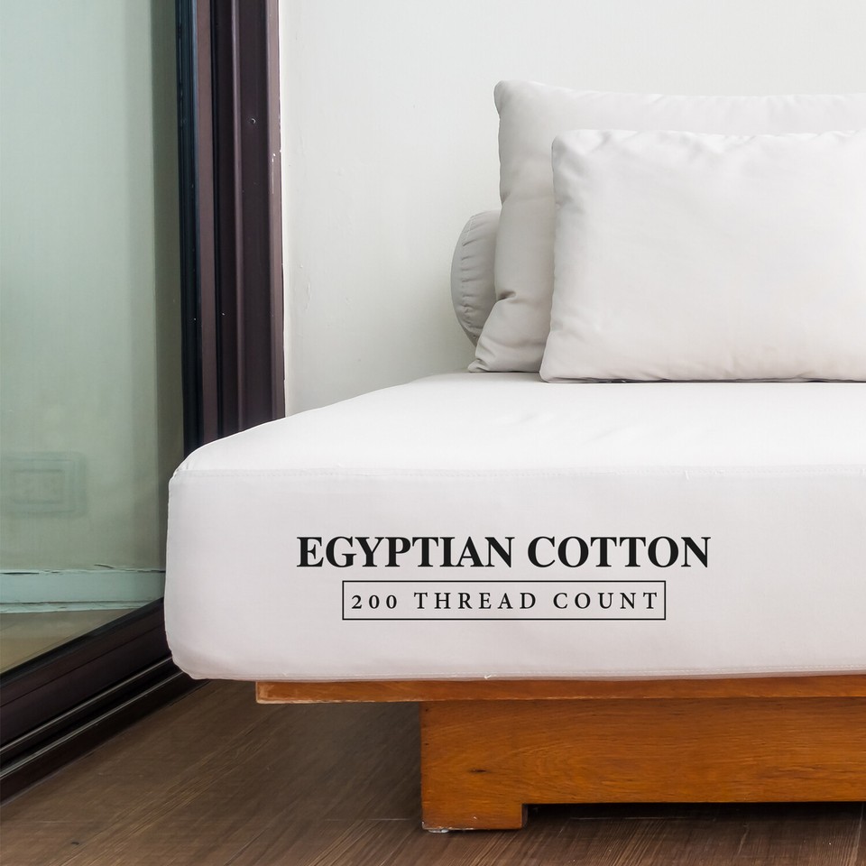 Extra Deep Fitted Sheet 16''/40cm Egyptian Cotton Single 4FT Double ...