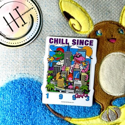 Brandy Melville Sticker Chill Since 1993 Osaka Vinyl Waterproof Decal ...