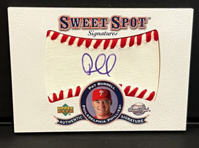 2001 Upper Deck Sweet Spot - Signatures #S-PB Pat Burrell Auto Phillies ...