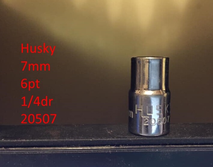 USA MADE 7mm sockets 1/4 3/8 drive price each 6pt 12pt many vintage ...