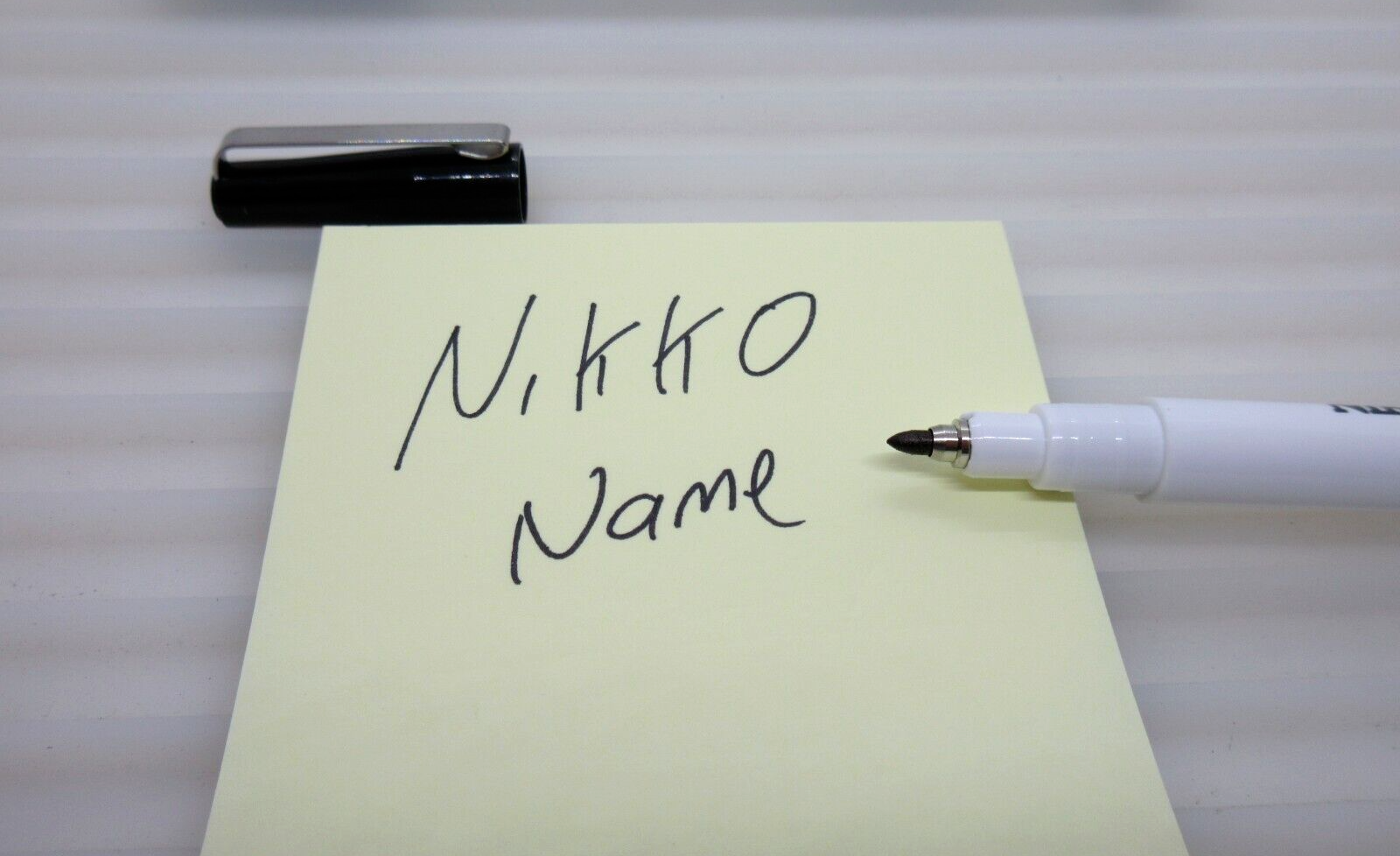 1 x BLACK Nikko Name Laundry / Freezer Bag Marker Pen 1.0mm 1501 In ...