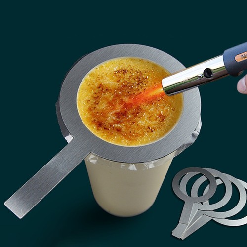 Stainless Steel Cup Milk Rim Ring Tea Gasket Coffee Baking Cover Torch ...