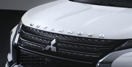 New genuine Mitsubishi Outlander bonnet badge decal ZM 2022 - CHROME ...