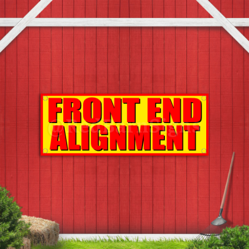 Front End Alignment Indoor Outdoor Vinyl Banner Design | eBay