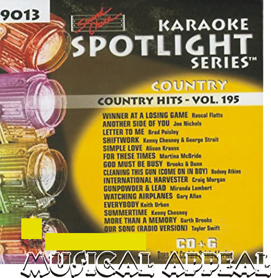 SOUND CHOICE KARAOKE COUNTRY HITS #195 cdg CD+G SC9013 HARD TO FIND ...