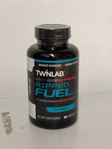 Twinlab Ripped Fuel Extreme Weight Loss Formula Burn Fat Energy 60 caps ...
