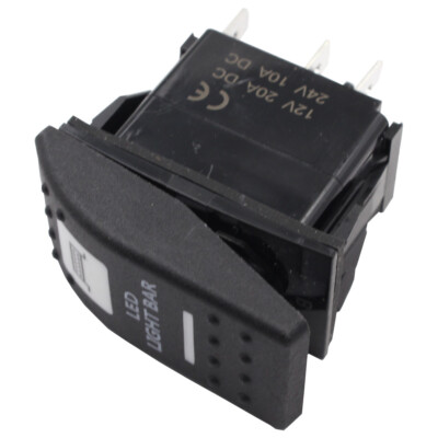 LIGHT BAR On/Off Rocker Switch 5-Pin LED Truck UTV Polaris RZR XP Can ...