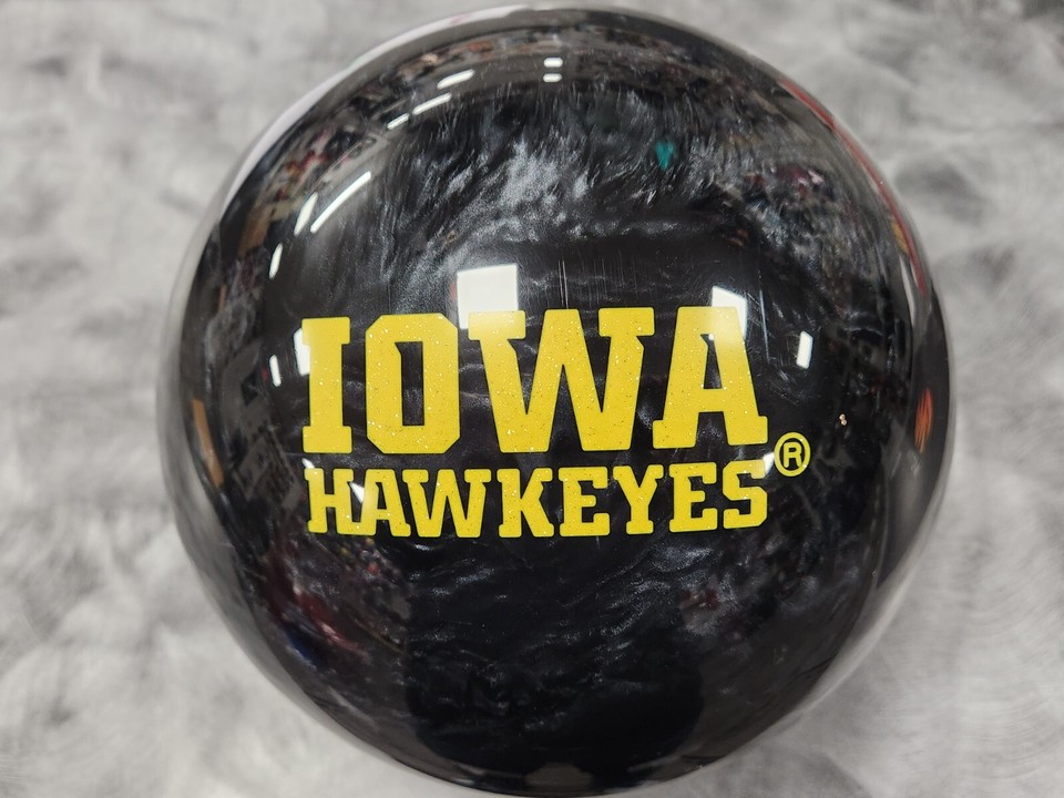 Engraved NCAA IOWA HAWKEYES bowling ball 14LBS. | eBay