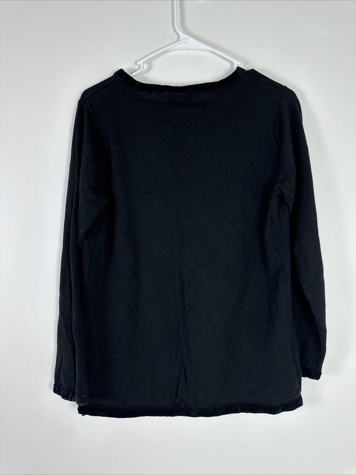 Quacker Factory Christmas Dog Sequins Pearls Santa Long Sleeve Shirt ...