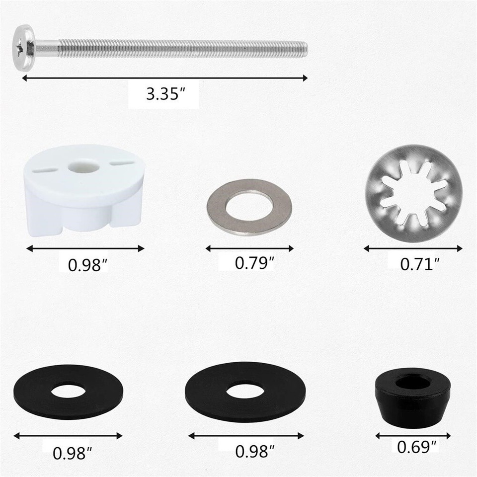 Stainless Steel Screws for Toilets with Comprehensive Installation ...