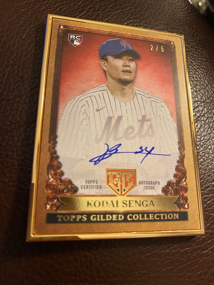 2023 Topps Gilded Kodei Senga Gallery of Gold Autograph Ruby /5 Rookie ...