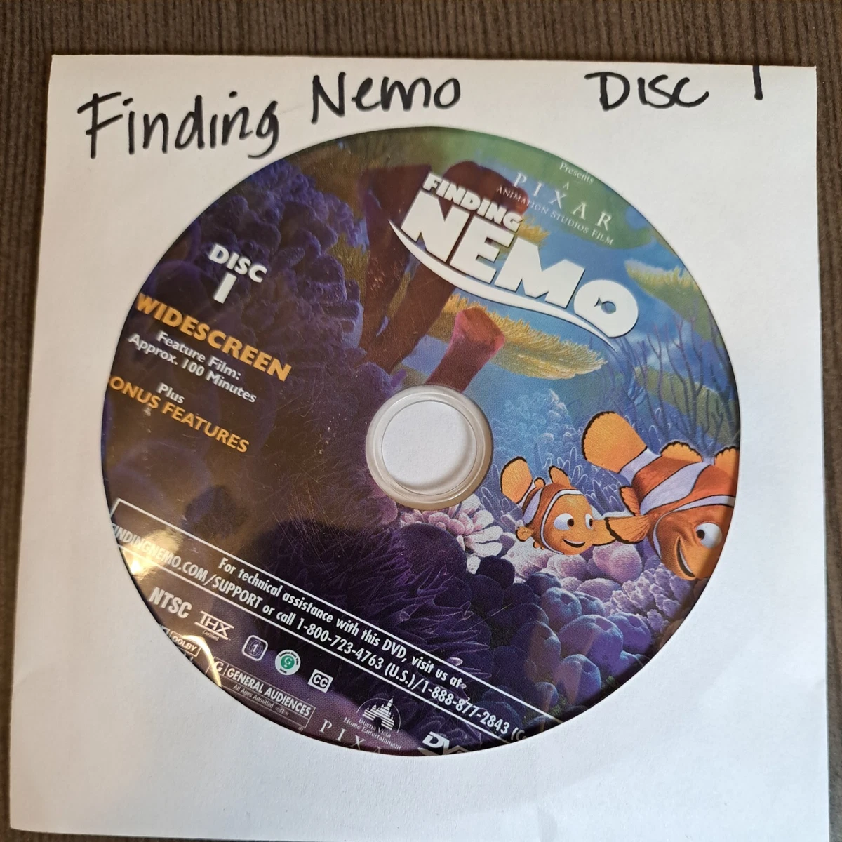 Finding Nemo Disc 1