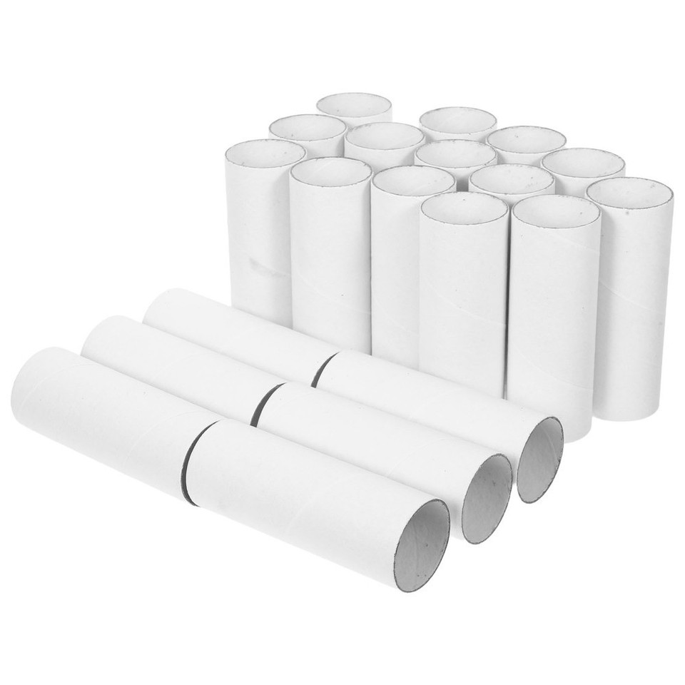 20 Pcs Handmade Paper Tube Art Craft Tubes Thick Cardboard Arts Crafts ...