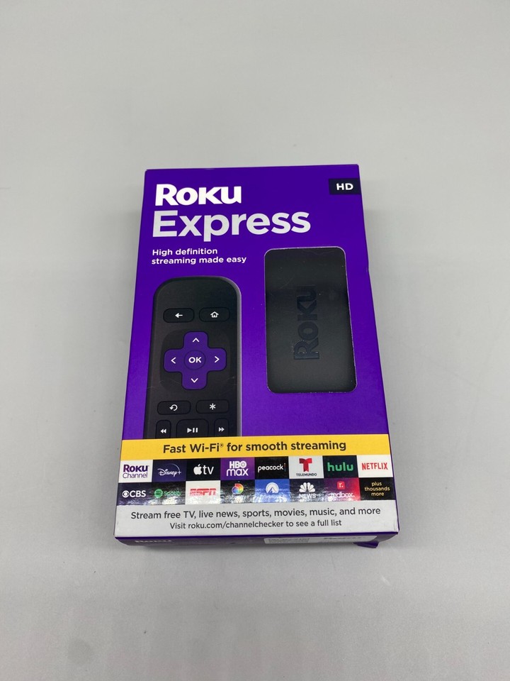 Roku Express HD Cable Streaming Remote Black (3960R) in Box ...