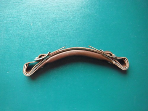 Dark Brown emergency guitar case handle, leather, steel reinforced | eBay