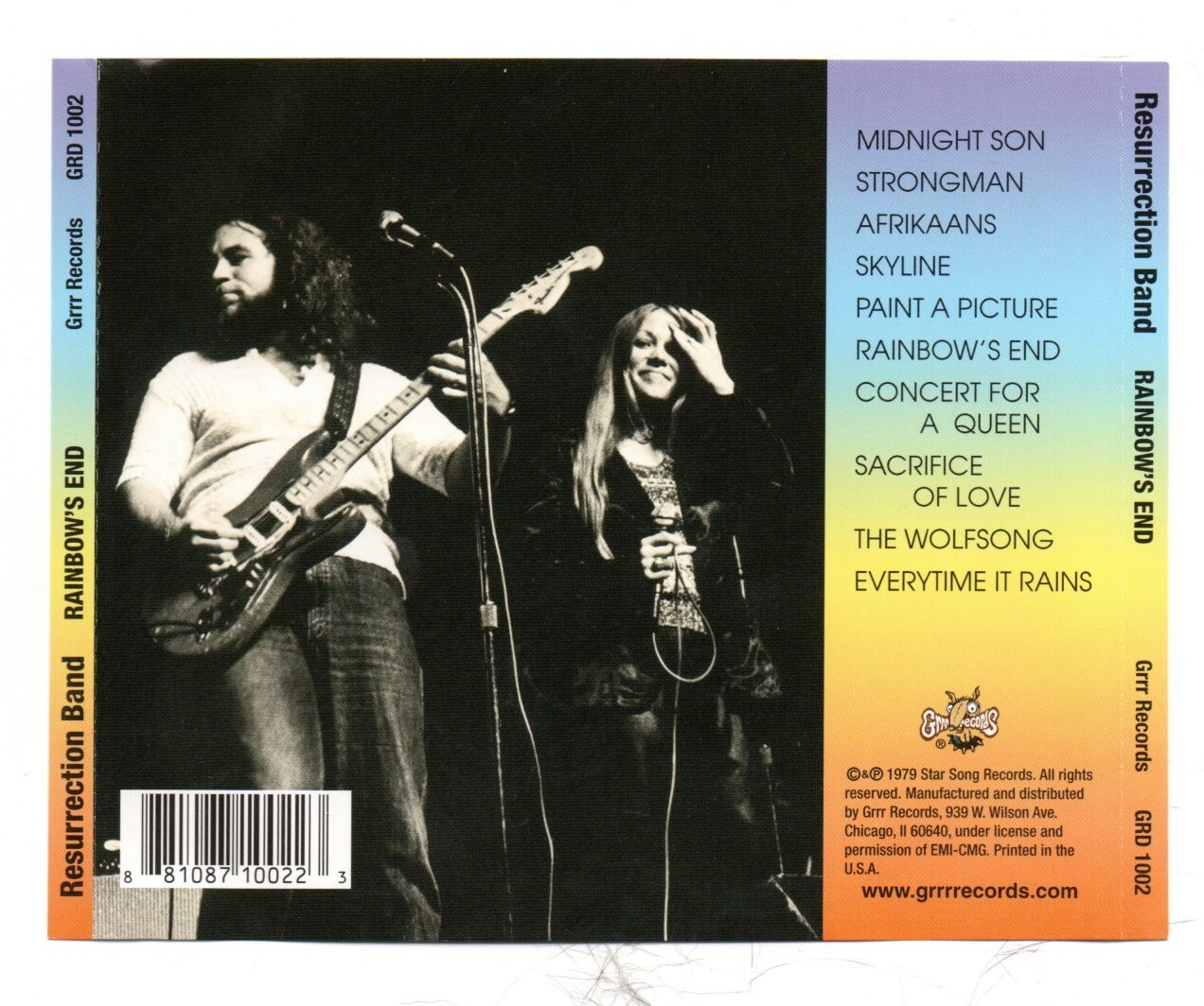 RESURRECTION BAND: RAINBOW'S END CD REZ BAND 70S' HARD ROCK GLENN ...