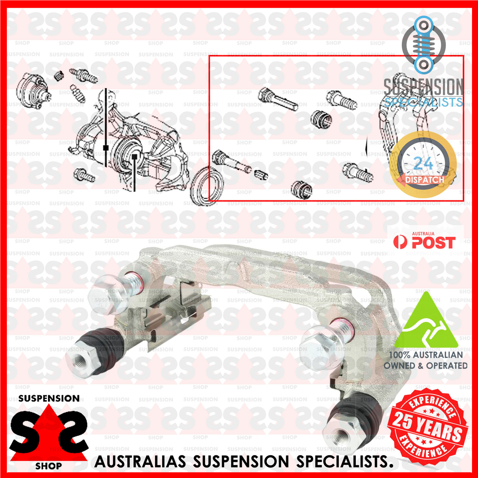 Rear Axle Right Brake Caliper Bracket Set Suit HOLDEN Cruze Saloon (Jh) 1.4 i | eBay