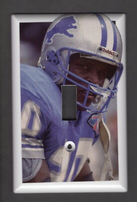 BARRY SANDERS LIGHT SWITCH PLATE DETROIT LIONS | eBay