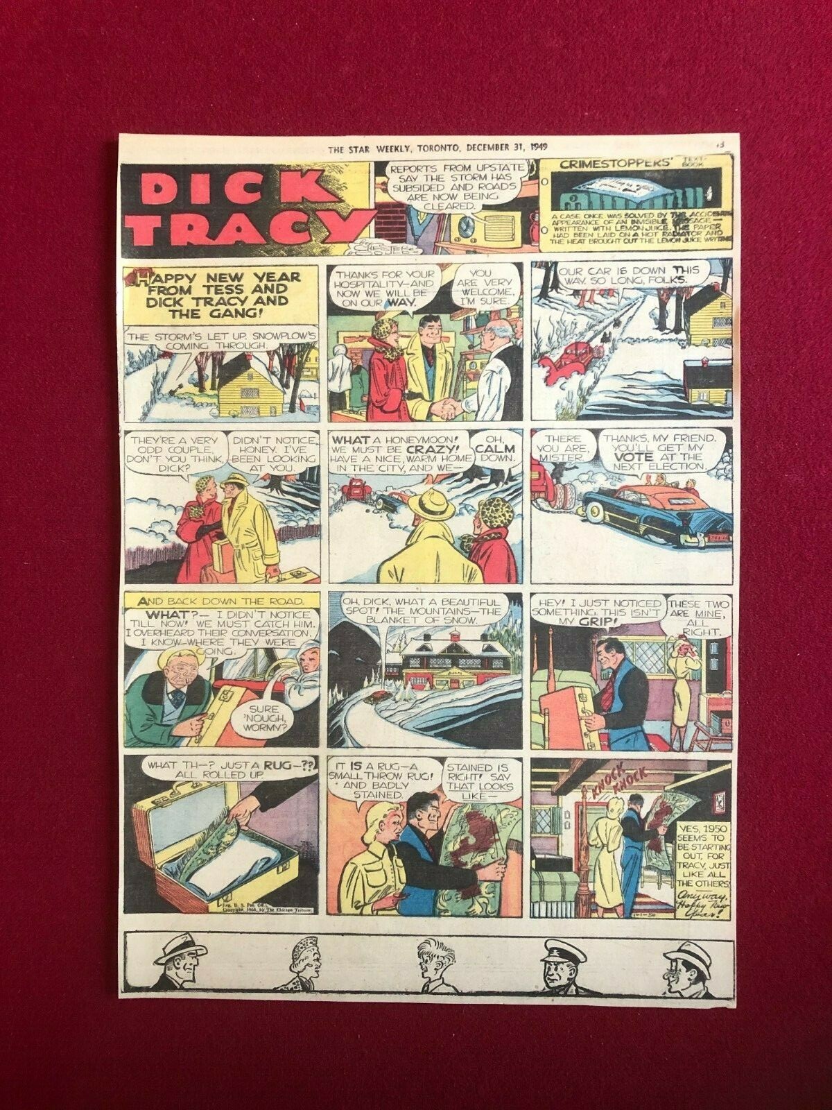 1949, DICK TRACY, Full Page, Sunday Comic Strip (Scarce / Vintage) | eBay