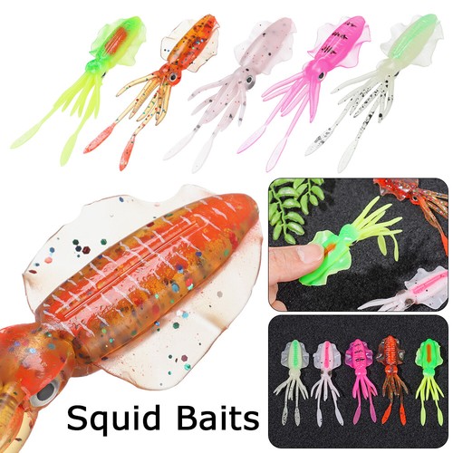 Swimbait Fishing Tackle Soft Bait Fishing Lure Artificial Lures Squid ...