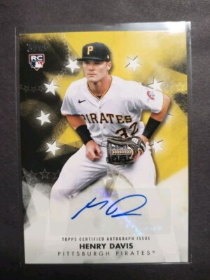 2024 Topps Baseball Stars Henry Davis Rookie Auto RC Autograph Pirates ...