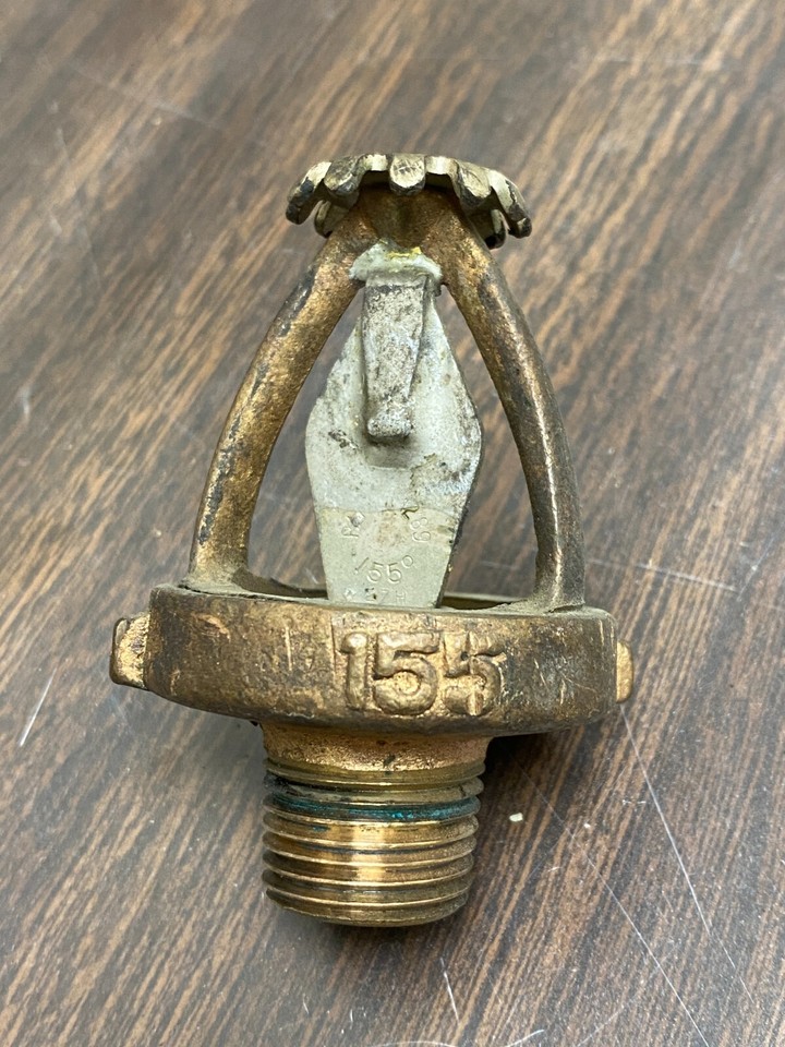 Antique Grinnell F Model A Brass Conventional Fire Sprinkler 155 Deg ...