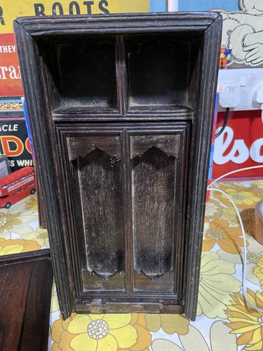 Antique Candle Box Primitive 19th c. Wood Wall Hanging or Standing ...