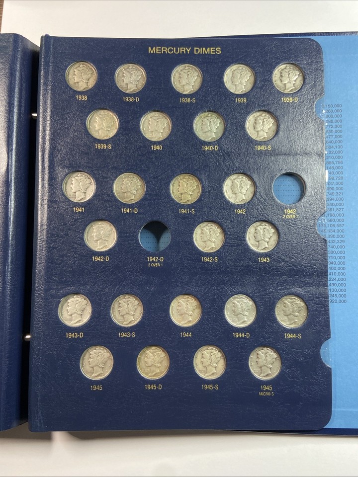Mercury Dime Set 77 Coins With Micro S (-16D) | eBay