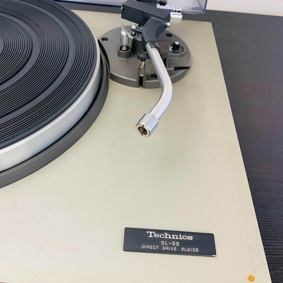 Technics Sl-55 Turntable Record Player Silver 1974 Vintage Japan Free shipping | eBay