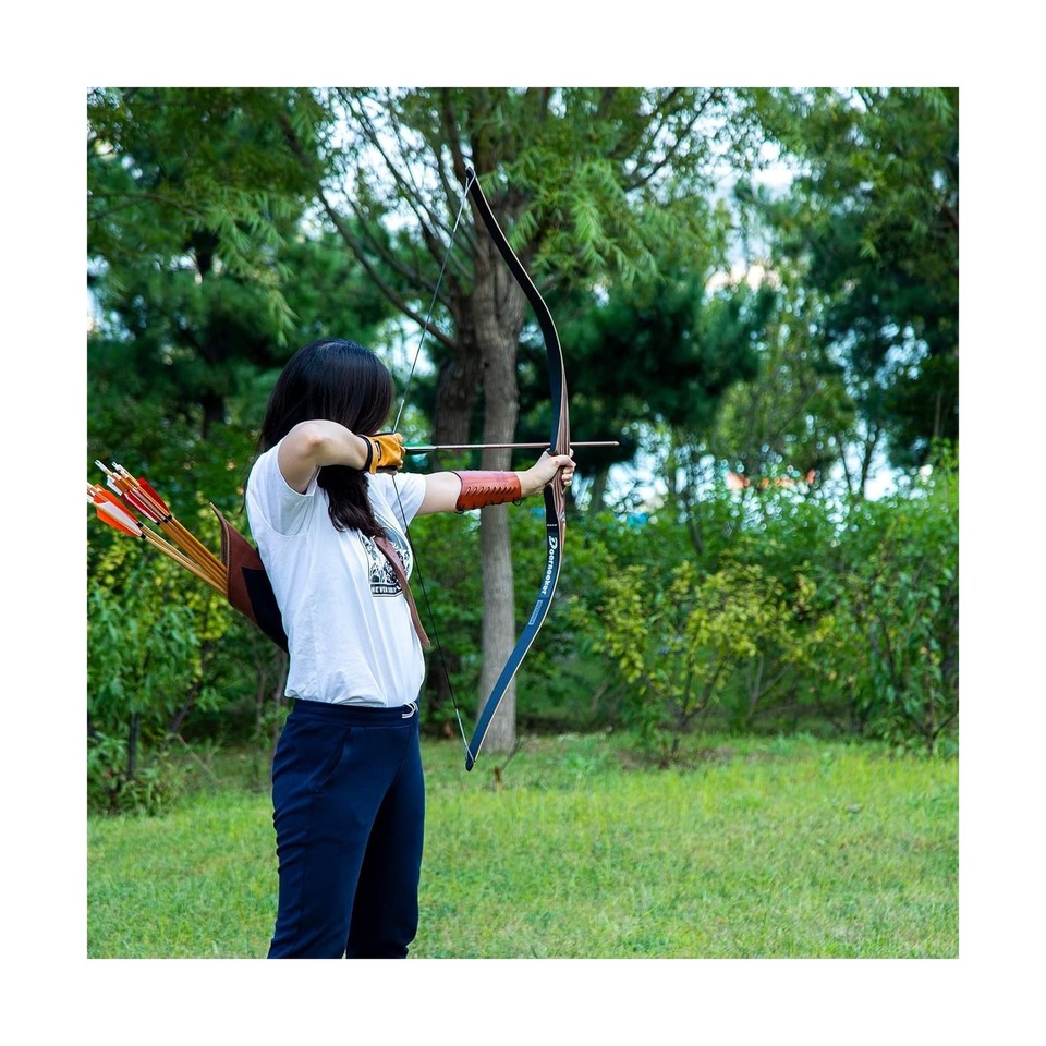 Deerseeker Archery 54" Traditional Bow Hunting Longbow with Bamboo Core ...