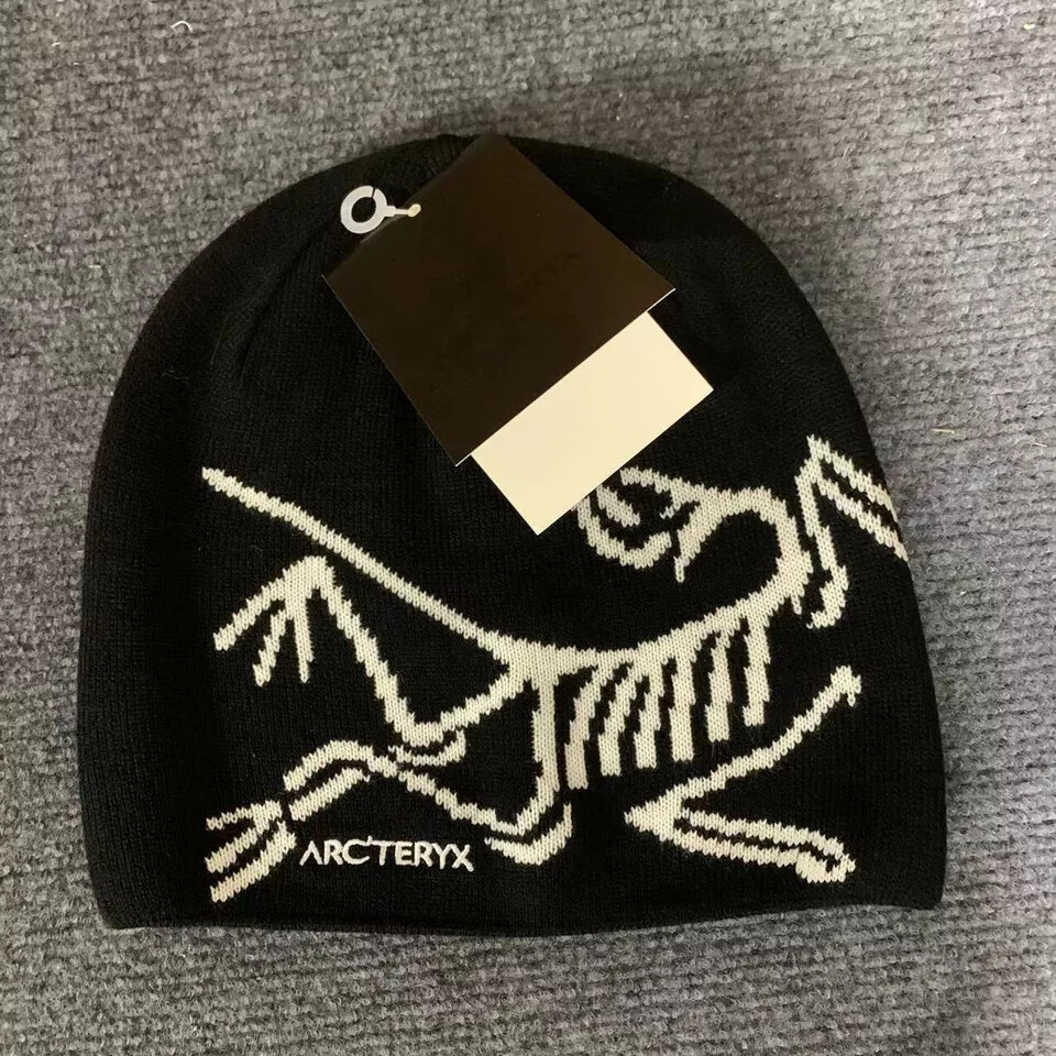 New Arcteryx Bird Head Black Toque Beanie Orca Merino wool Knitted Hat ...