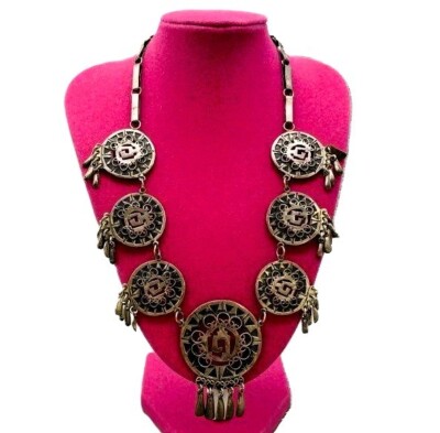 Beautiful Vintage Sterling Silver Pendant Necklace from Mexico, 925 ...