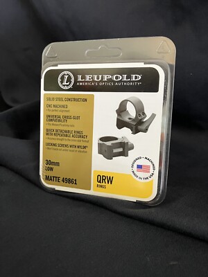Leupold 30mm Low QRW rings 49861 Matte Black | eBay
