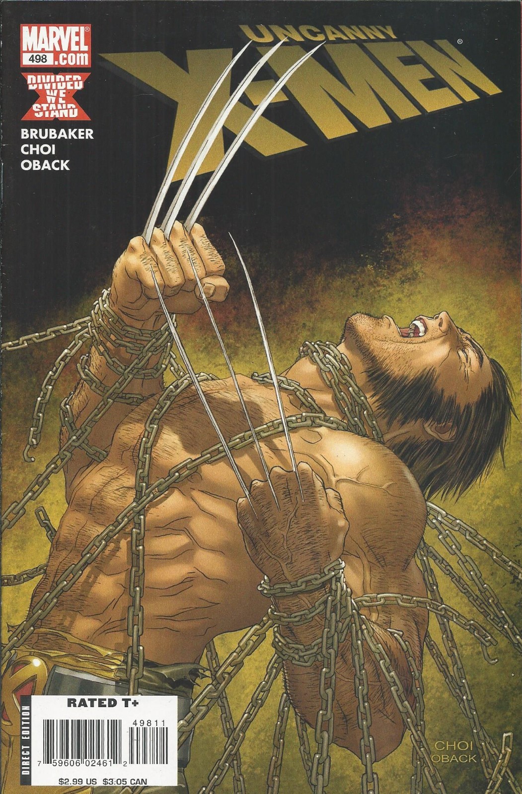 Uncanny X-Men Comic 498 Cover A First Print 2008 Ed Brubaker Choi Oback ...
