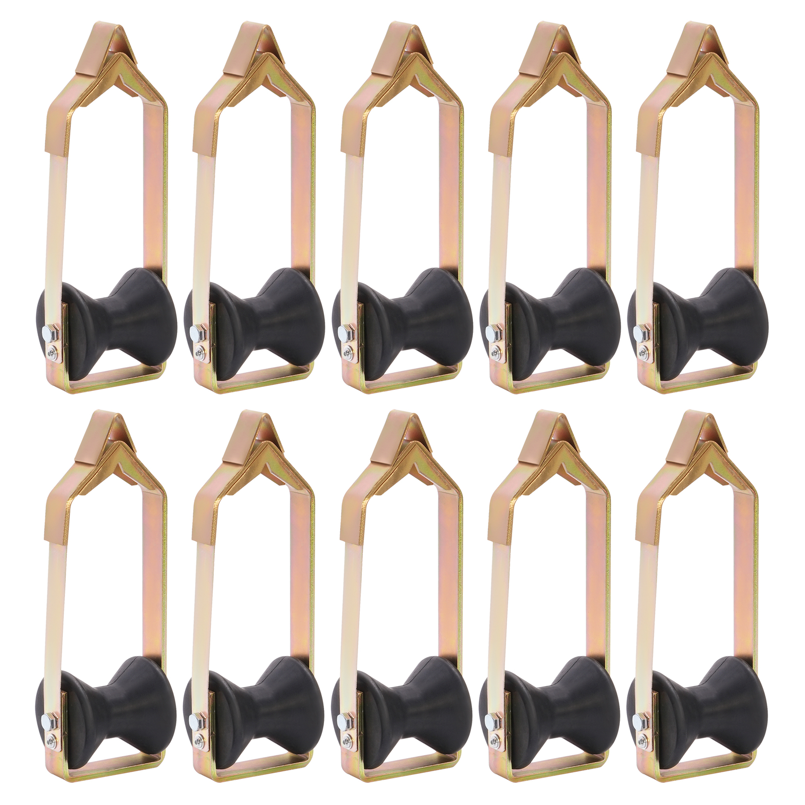 10Pcs Zinc-Plated Steel Colored Zinc 3 inch Cable Roller For RO300 New ...