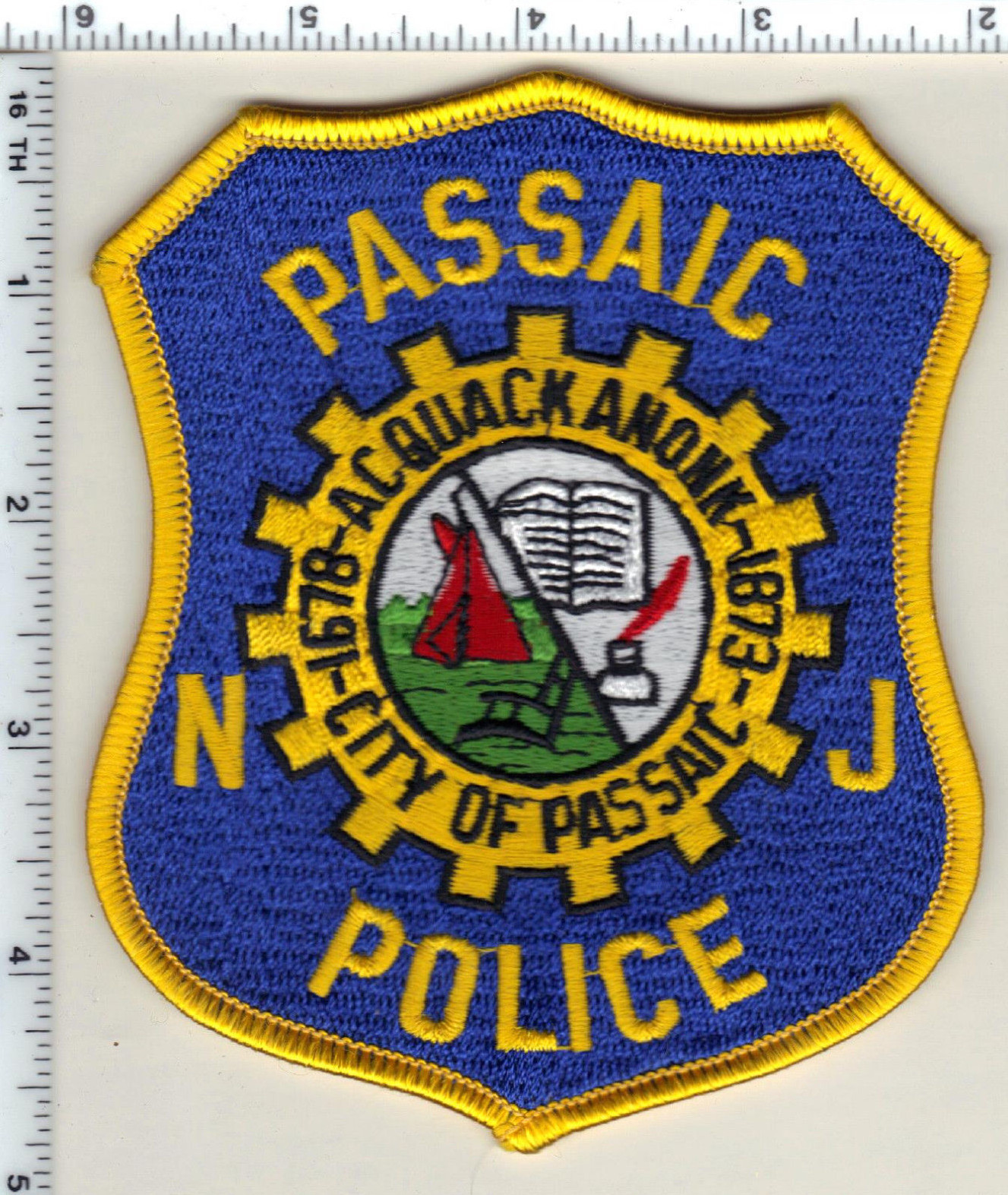 Passaic Police (New Jersey) Shoulder Patch from 1992 | eBay