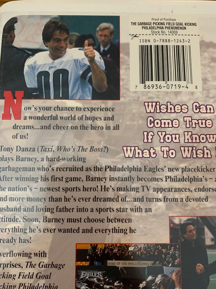 The Garbage Picking Field Goal Kicking Philadelphia Phenomenon VHS | eBay