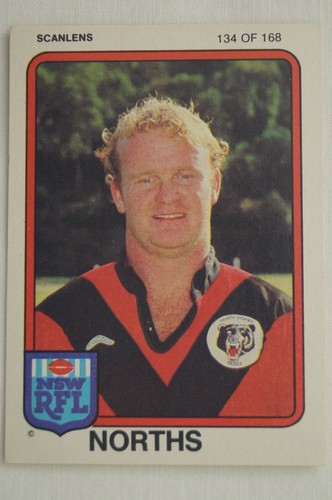 NRL Rugby League Vintage 1981 Scanlens Card North Sydney Bears Stan ...