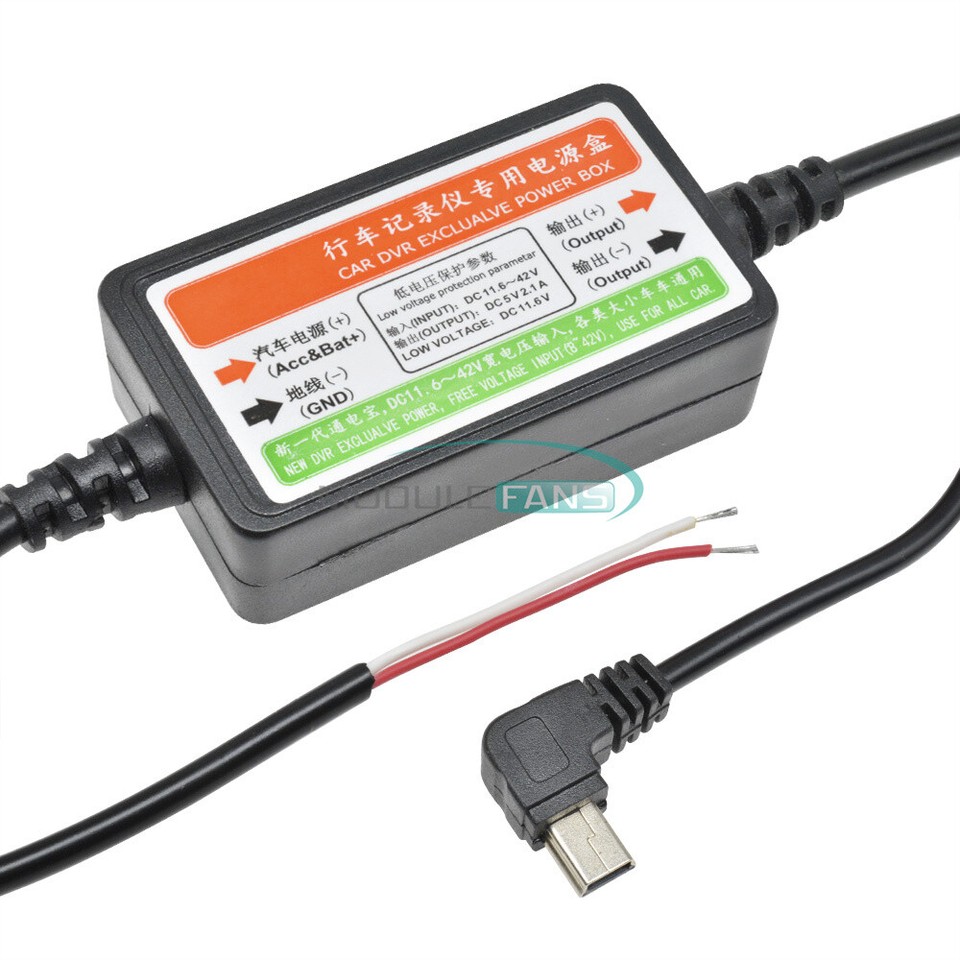 12V-23V Mini USB Port Wire Cable Car Charger Kit For Camera Recorder ...